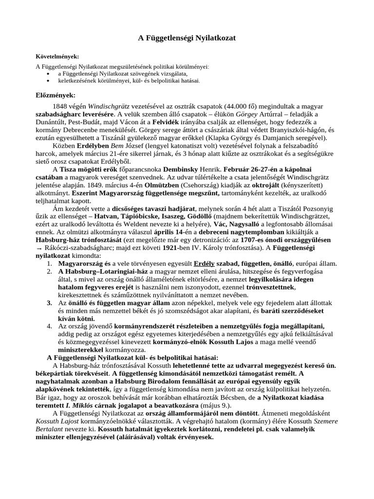 A Függ. Nyil | PDF