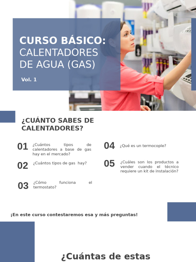 Curso Básico de Calentadores a Gas | PDF | Agua