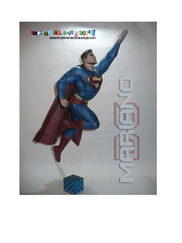 Superman Papercraft - NoLineas | PDF