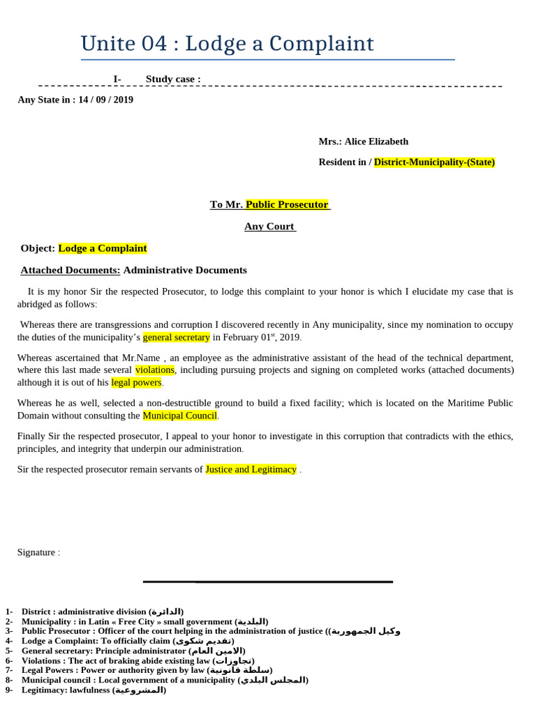 LODGE A COMPLAINT | PDF | Prosecutor | Government