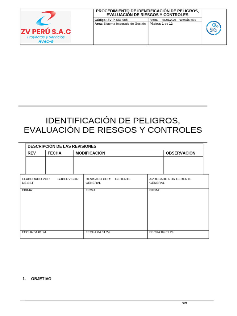 PROCEDIMIENTO - IPERC v01 | PDF | Tecnología