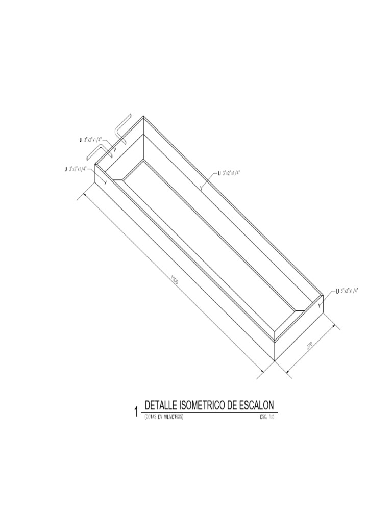 Es-100 Detalle Isometrico de Escalon - Reva-Model | PDF