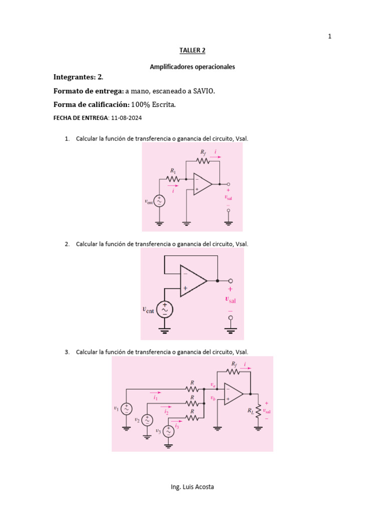 Taller2 - Amp Op | PDF | Informática | Tecnología