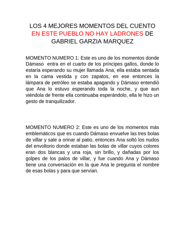 En Este Pueblo No Hay Ladrones | PDF