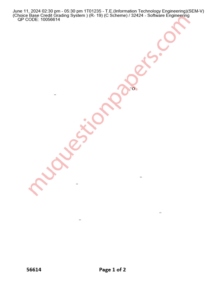 Be Information Technology Semester 5 2024 May Software Engineeringrev 2019 C Scheme | PDF ...