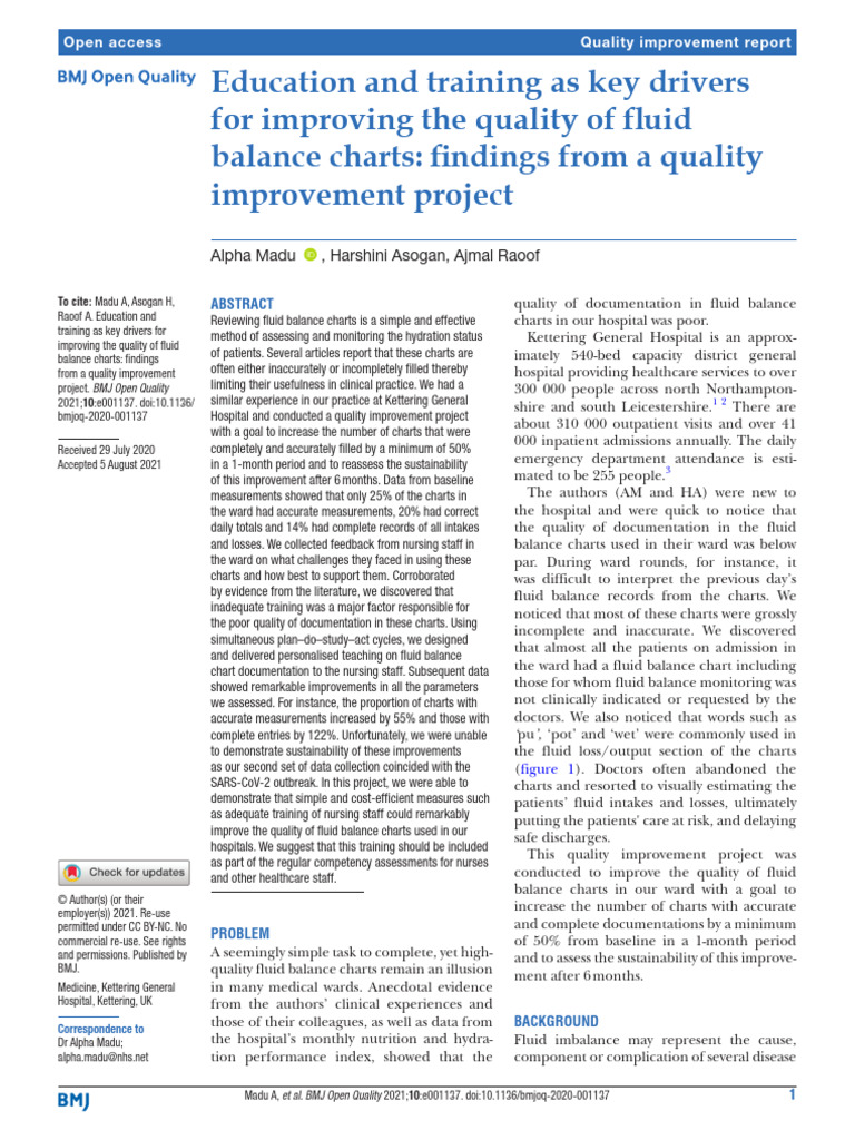 Education and Training As Key Drivers For Improvin | PDF | Hospital ...