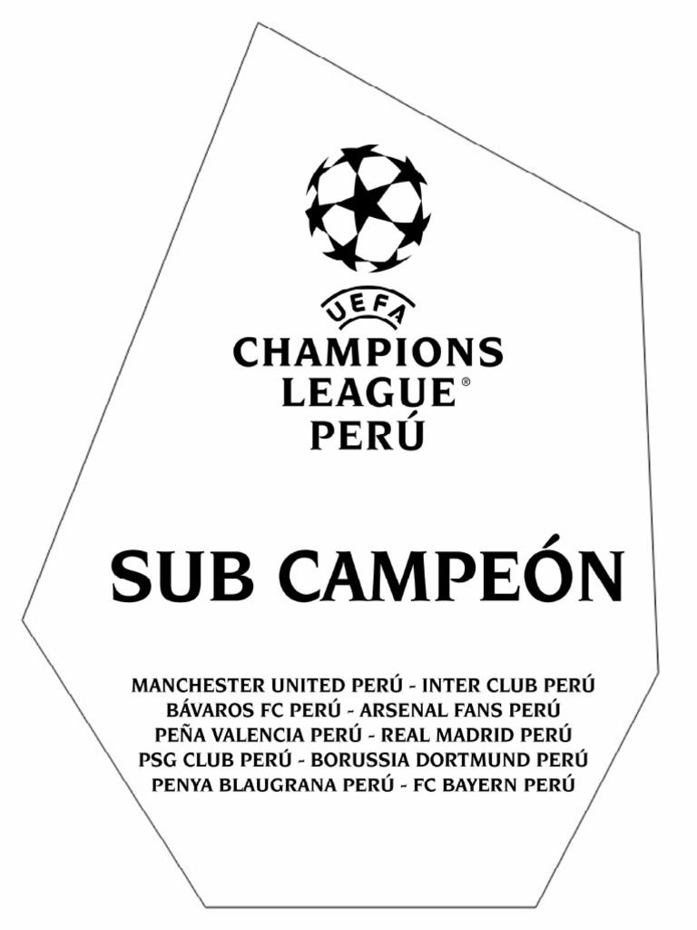 Sub Campeon Ucl | PDF
