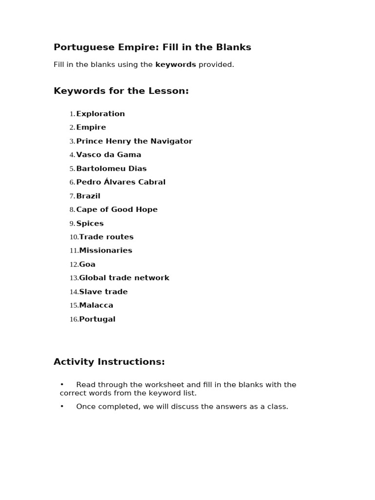 Portuguese Empire (1) | PDF