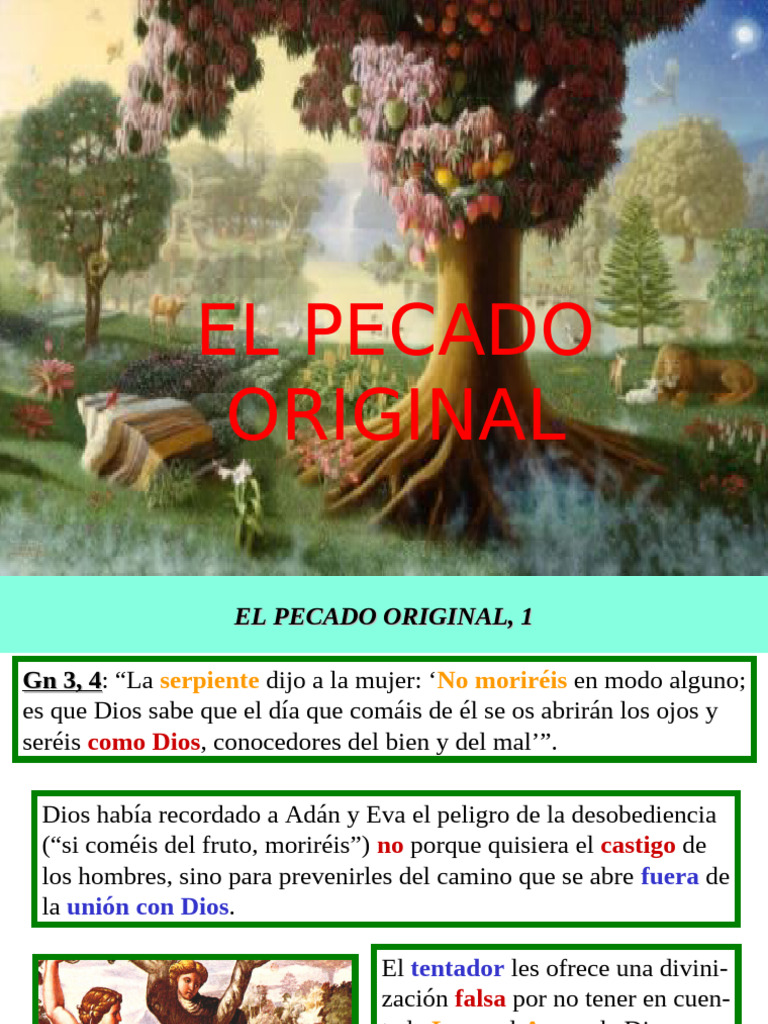 Pecado Original y su Impacto Humano | PDF | El pecado original | Pecado