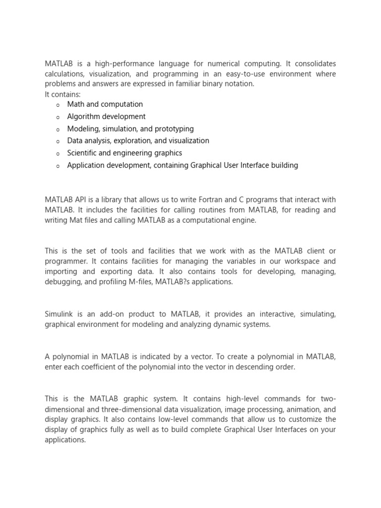 Matlab Interview Questions | PDF | Matlab | Control Flow