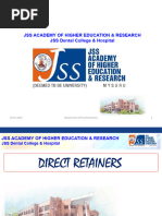 Direct Retainers in Prosthodontics | PDF | Dentistry Branches