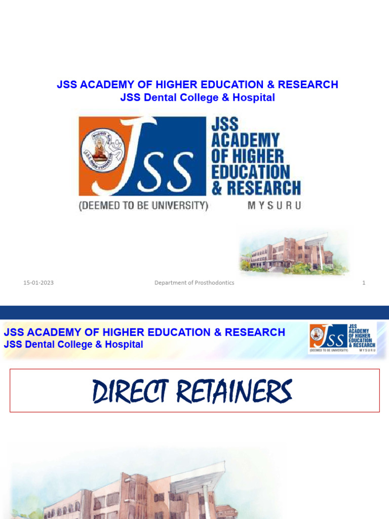 Direct Retainers | PDF | Dentistry Branches