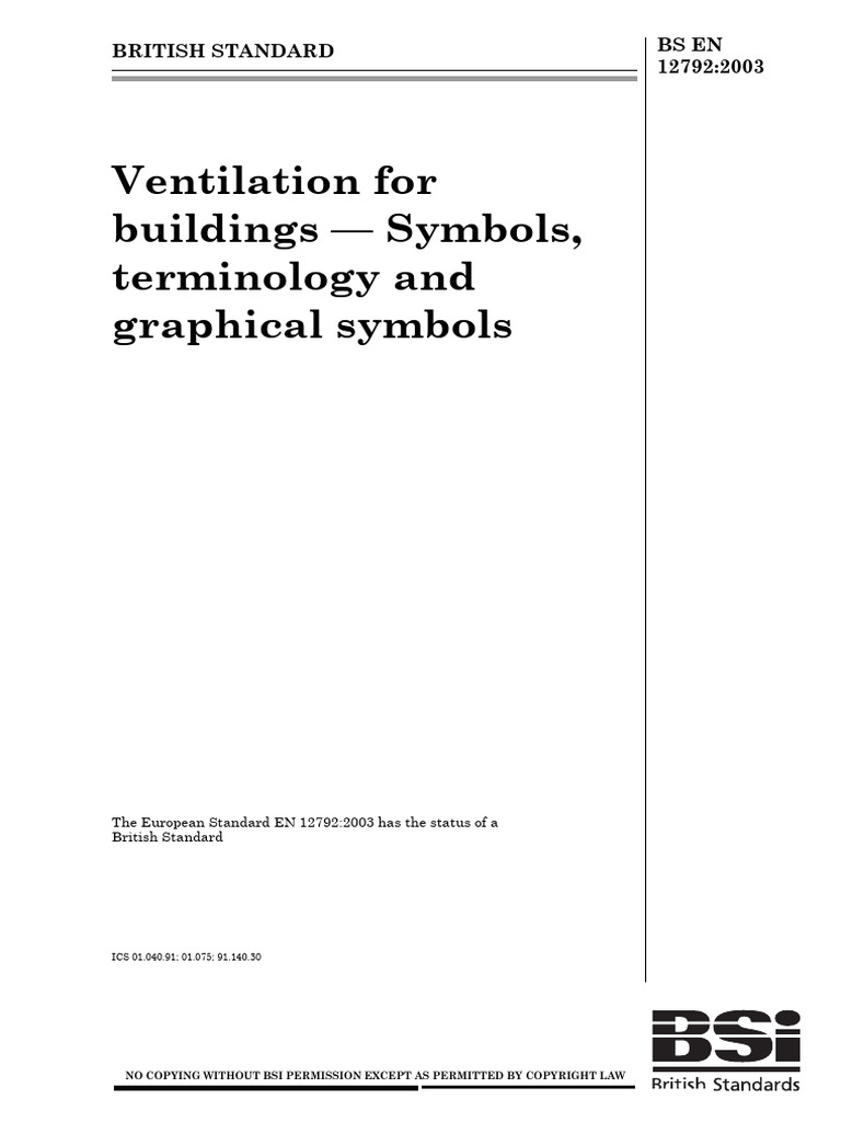 BS EN-12792 2003 Vent For Bldgs | PDF | Regulation