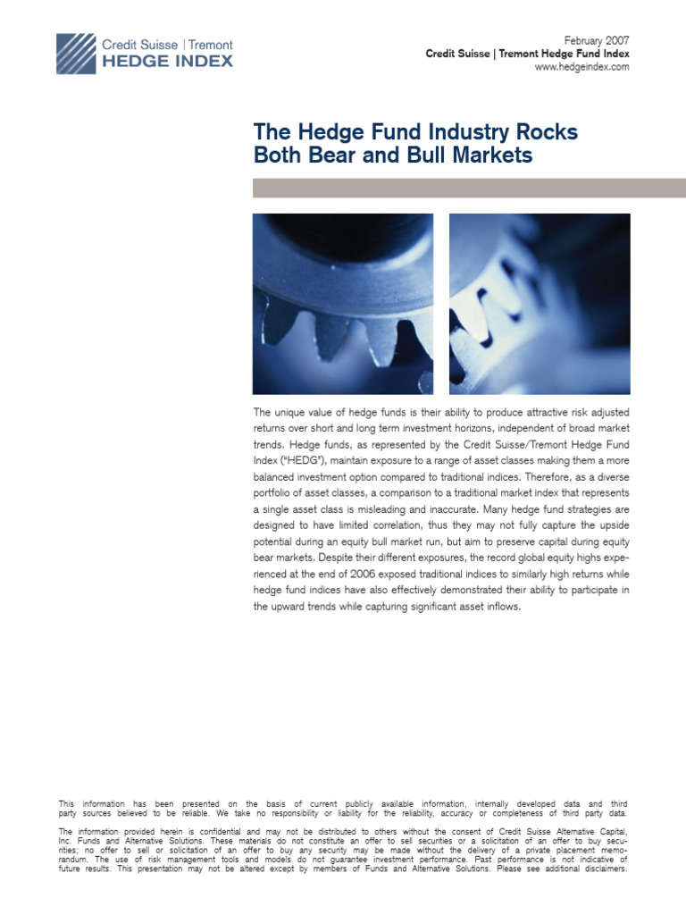 Hedge Index - The Hedge Fund Industry Rocks Both Bear and Bull Markets ...