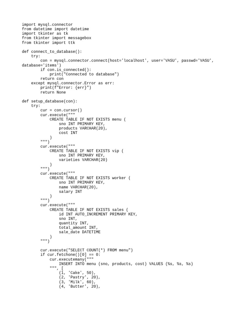 Sweet Shop Management With Ui Codes | PDF | Computing