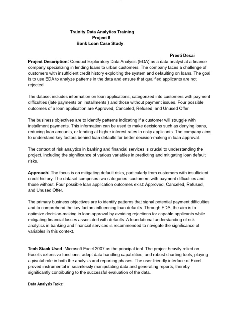 Trainity Data Analytics Training Project 6 | PDF | Data Analysis | Analytics