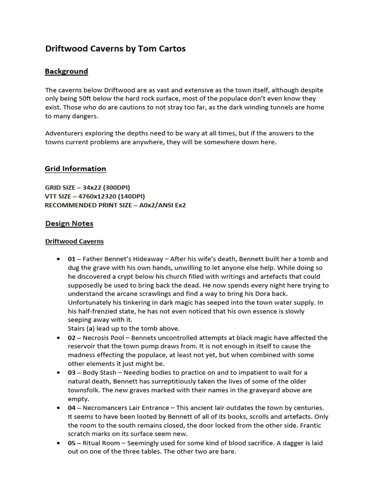 Driftwood Caverns by Tom Cartos | PDF