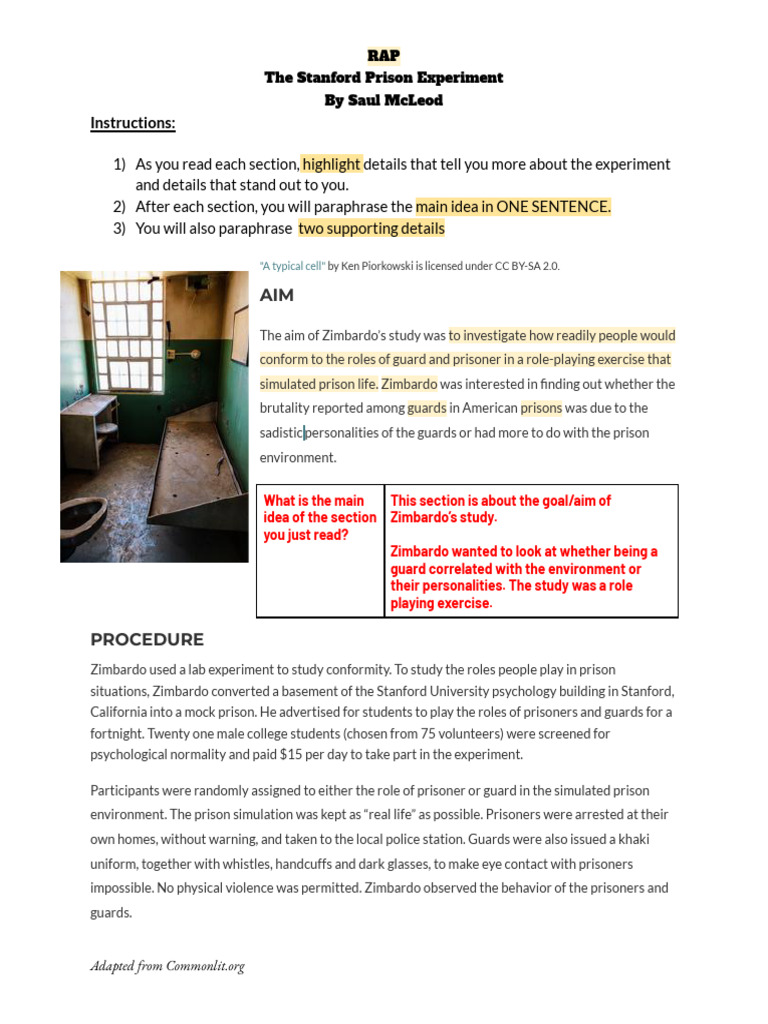 Stanford Prison Experiment Analysis | PDF | Psychology | Social Psychology