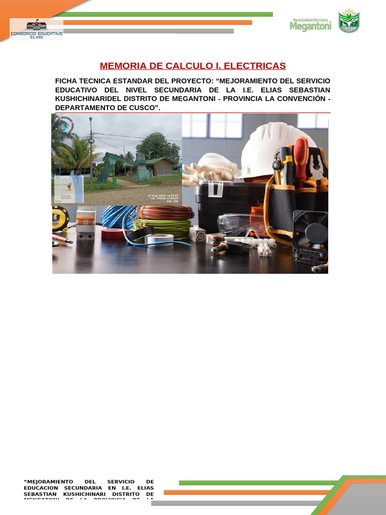 Memoria de Calculo de Instalaciones Electricas | PDF | Ingenieria ... Memoria de Calculo de Instalaciones Electricas | PDF | Ingenieria ...
