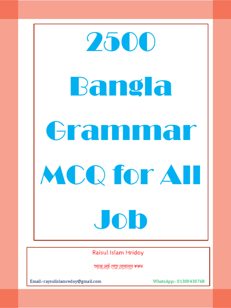 Bangla Grammar 2 | PDF