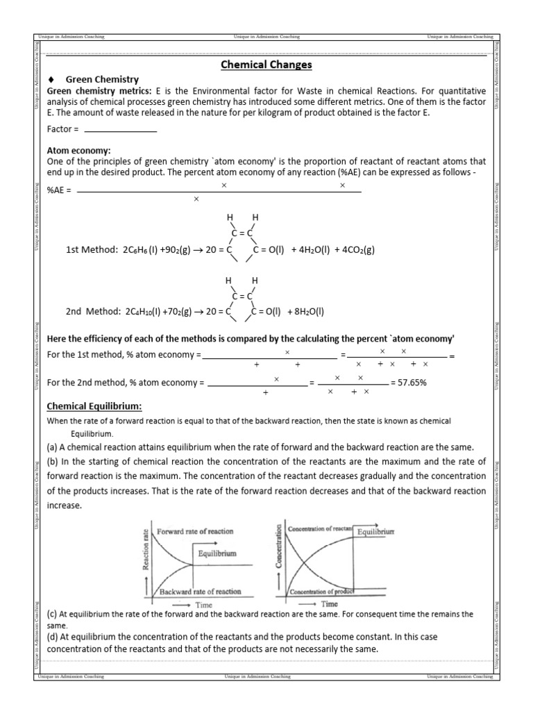 Chem 2 | PDF | Chemical Equilibrium | Chemical Reactions