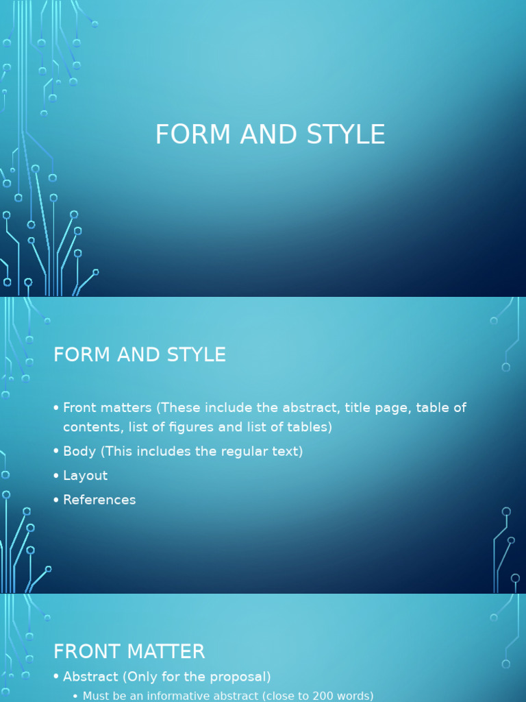 5a - Forms and Style | PDF | Book Design | Page Layout