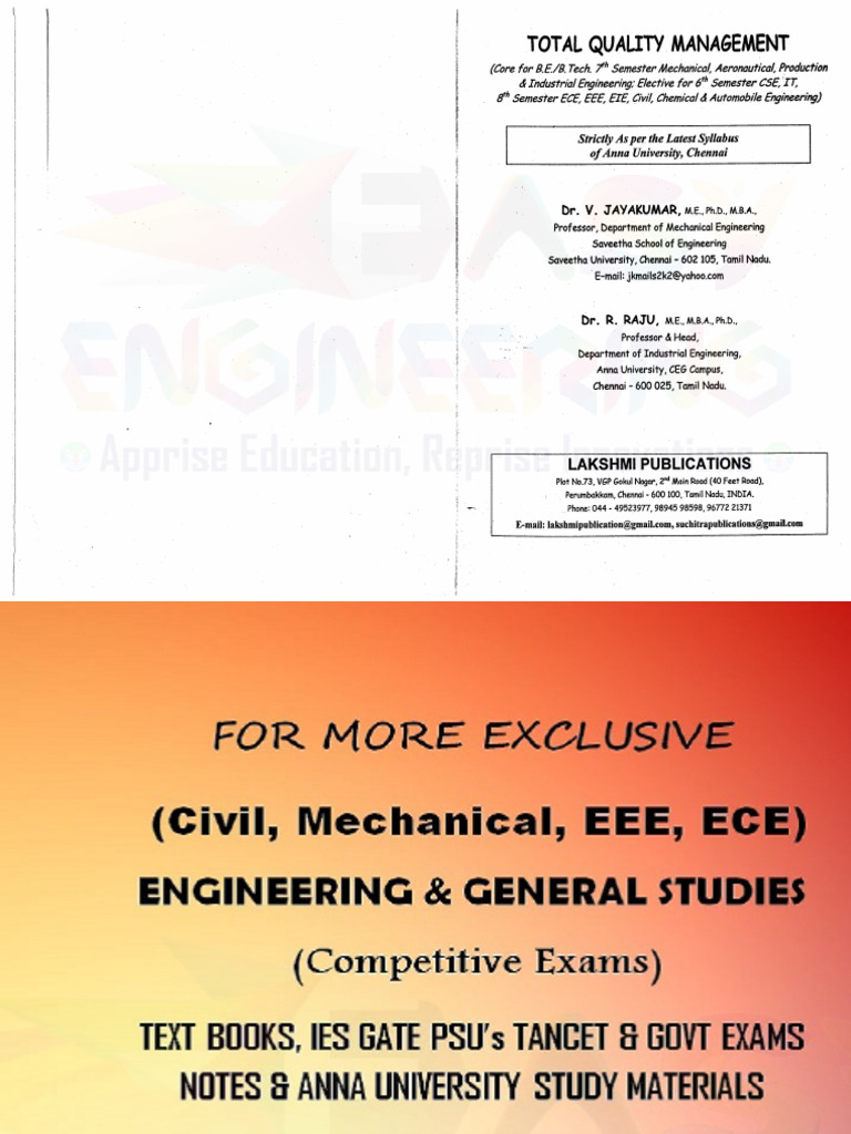 TQM Book | PDF