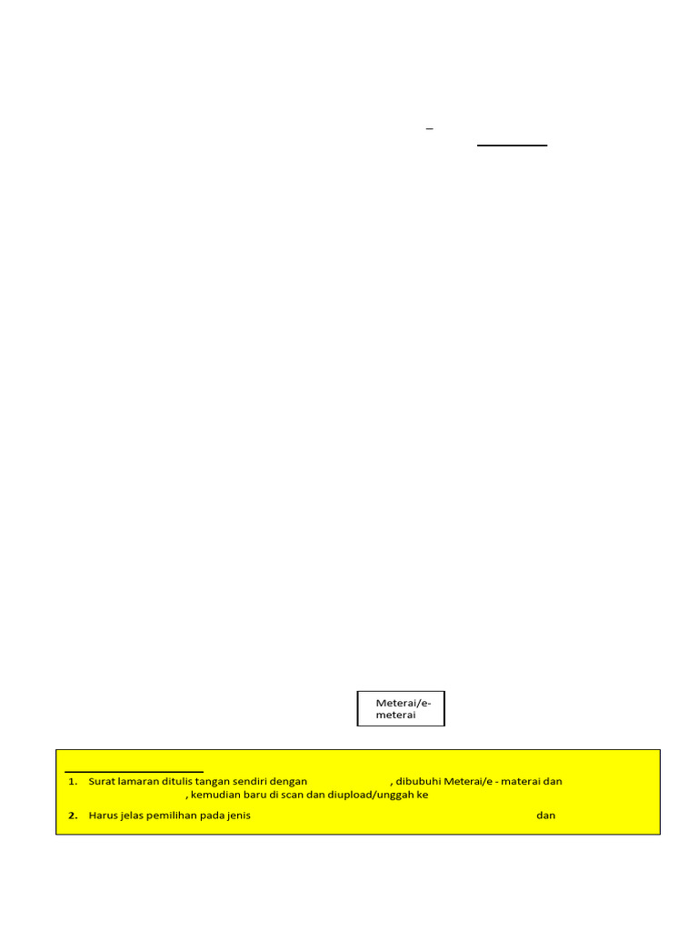 Surat Lamaran P3K 2024 - Rifki | PDF