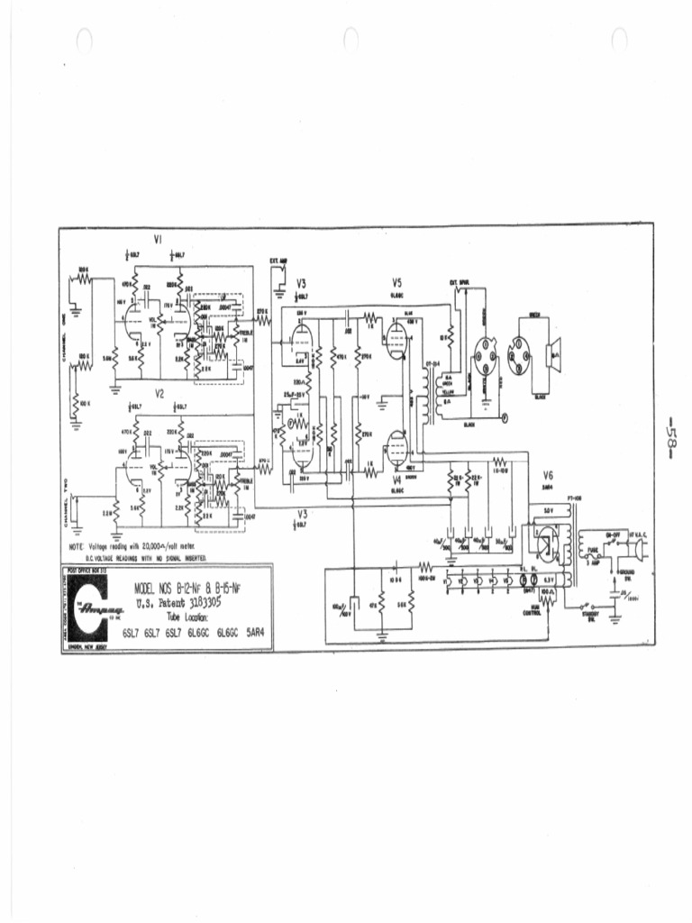 B-12NF Tube Location Schematic | PDF