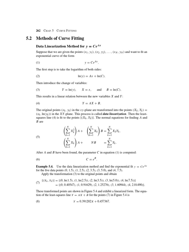 Nonlinear Curve Fit Proof | PDF | Least Squares | Nonlinear System