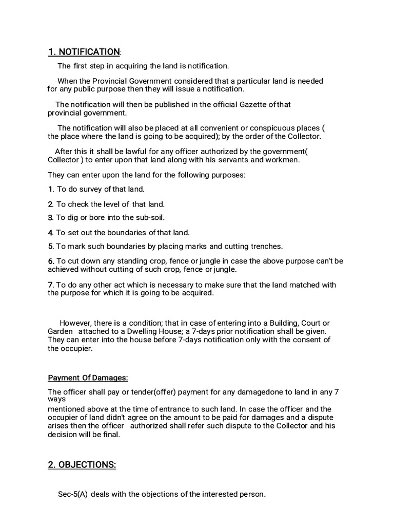 Land Acquisition ( Sanaullah)2 | PDF | Interest | Apportionment Land Acquisition ( Sanaullah)2 | PDF | Interest | Apportionment