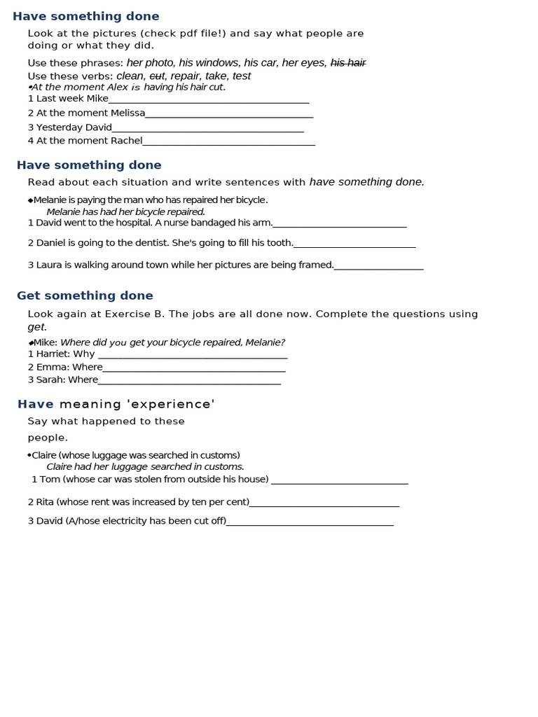 Have Someting Done Homework | PDF