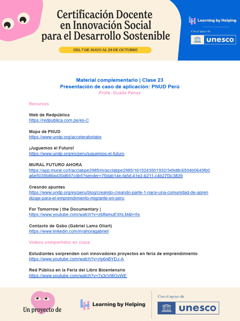 Clase 23 - Material Complementario | PDF