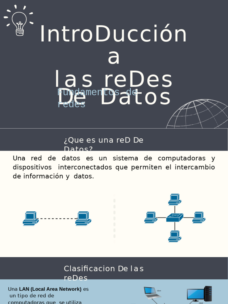 Introduccion A Las Redes de Datos | PDF | Red de computadoras | Red de ...