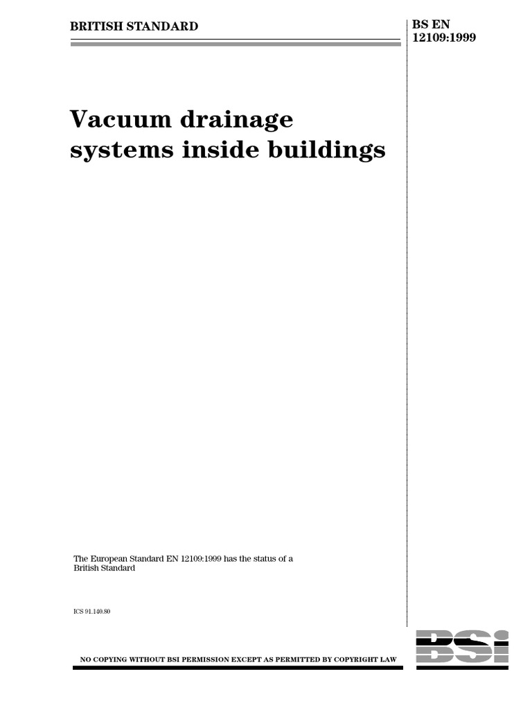 Vacuum Drainage Systems Guide | PDF | Verification And Validation | Pump