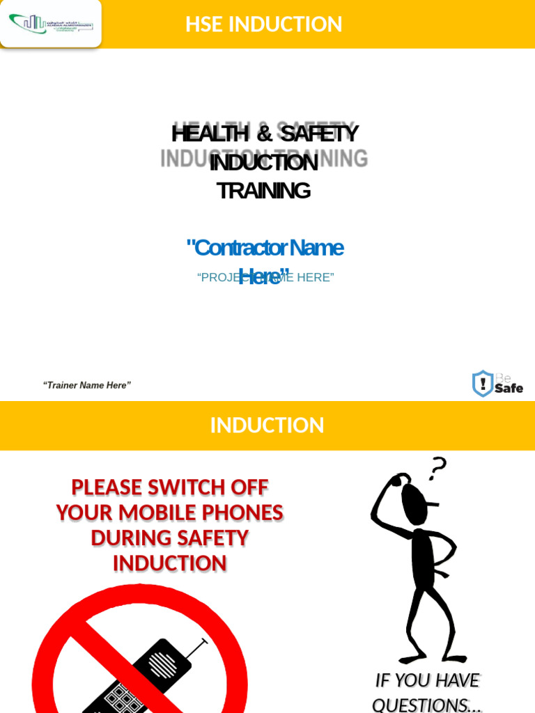 HSE Induction_ Template | PDF | Dangerous Goods | Waste