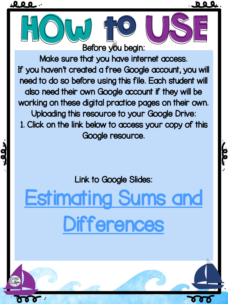 How To Use: Estimating Sums and Differences | PDF | Websites | Internet