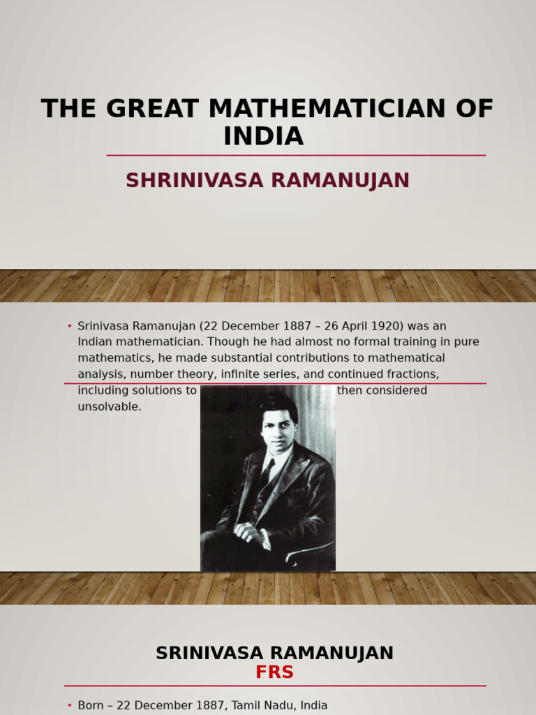 Presentation | PDF | Summation | Number Theory