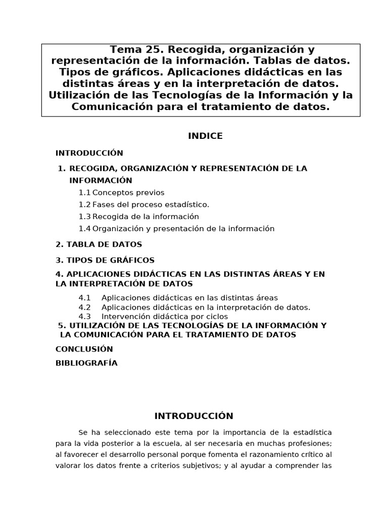 Tema 25 - 2024 Definitivo | PDF | Estadísticas | Probabilidad