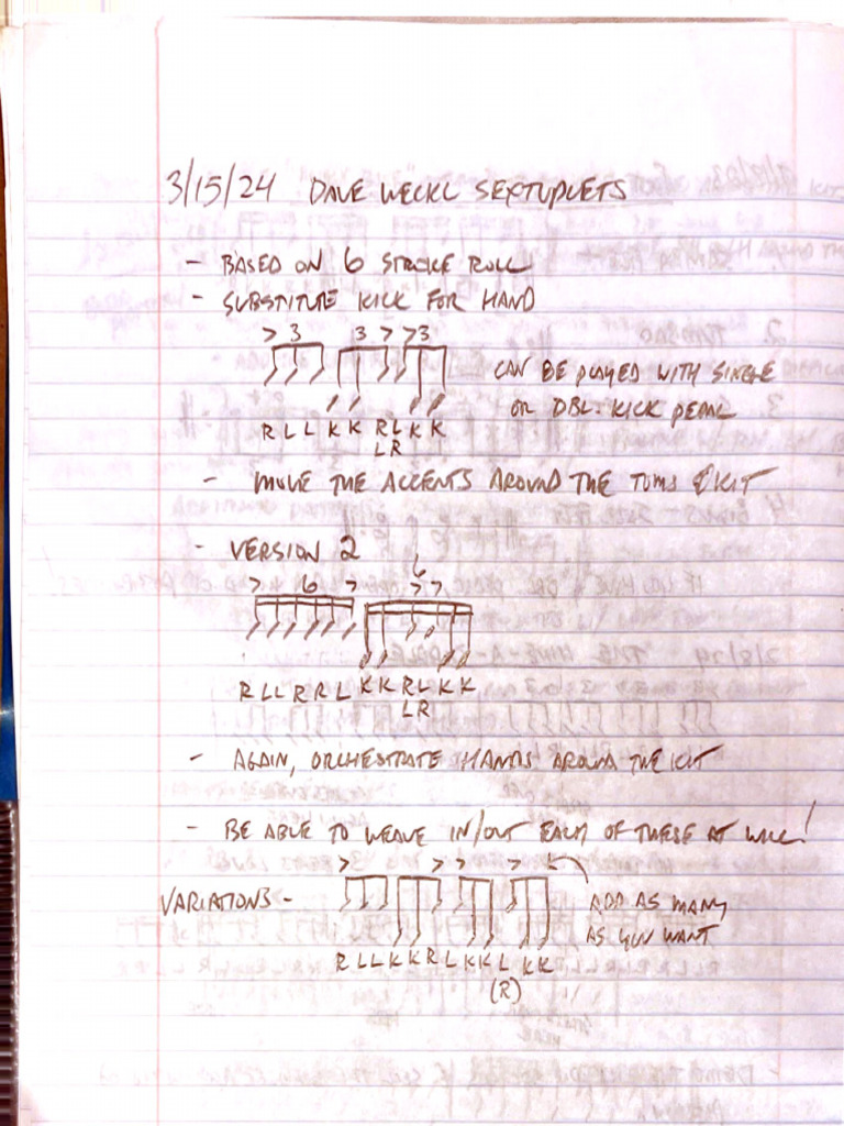 Dave Weckl Sextuplets | PDF