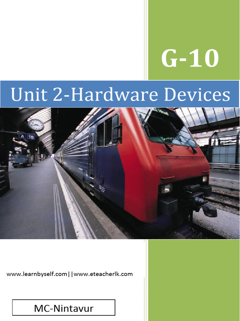 G 10 Unit 2 Computer Hardware 2020 | PDF | Digital Technology | Computer Data Storage