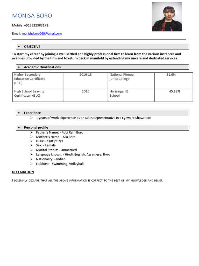 Monisa Boro PDF | PDF | Career & Growth | Social Science