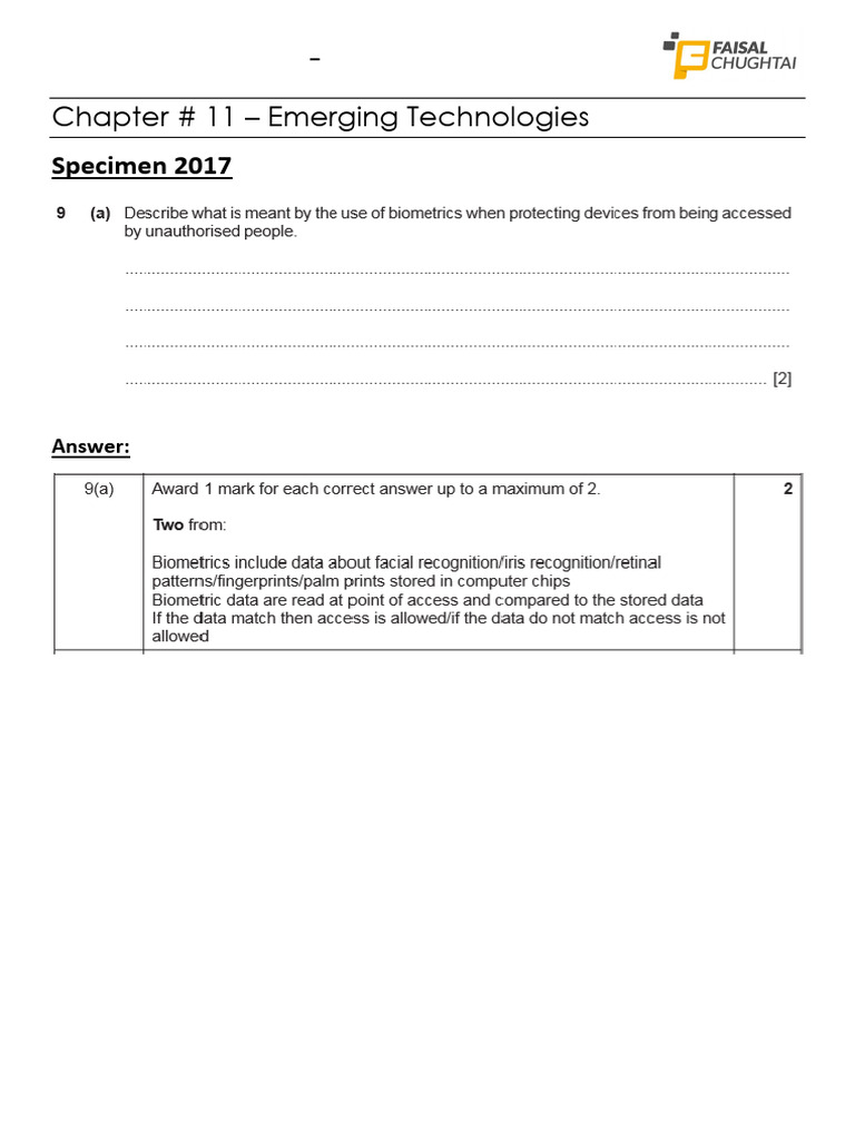 Chapter 11 Emerging Technologies Unlocked | PDF