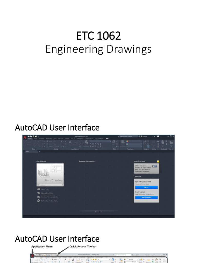 ETC 1062 Introduction to AutoCAD | PDF | Graphical User Interfaces ...