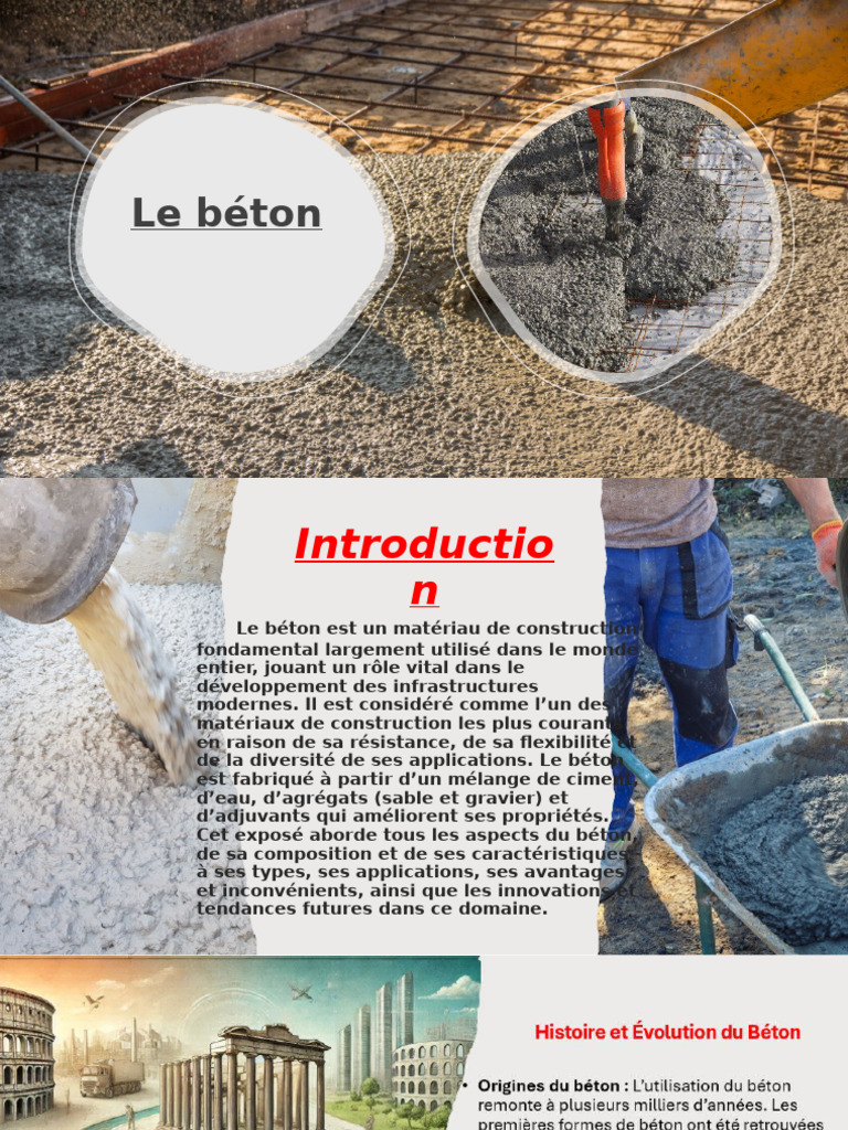 Utilisation et types de béton léger | PDF | Béton | Ciment