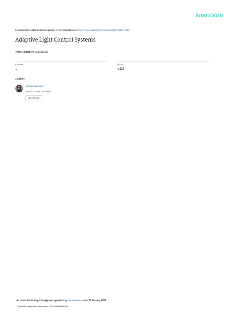 Adaptive Light Control Systems | PDF | Headlamp | Light Emitting Diode