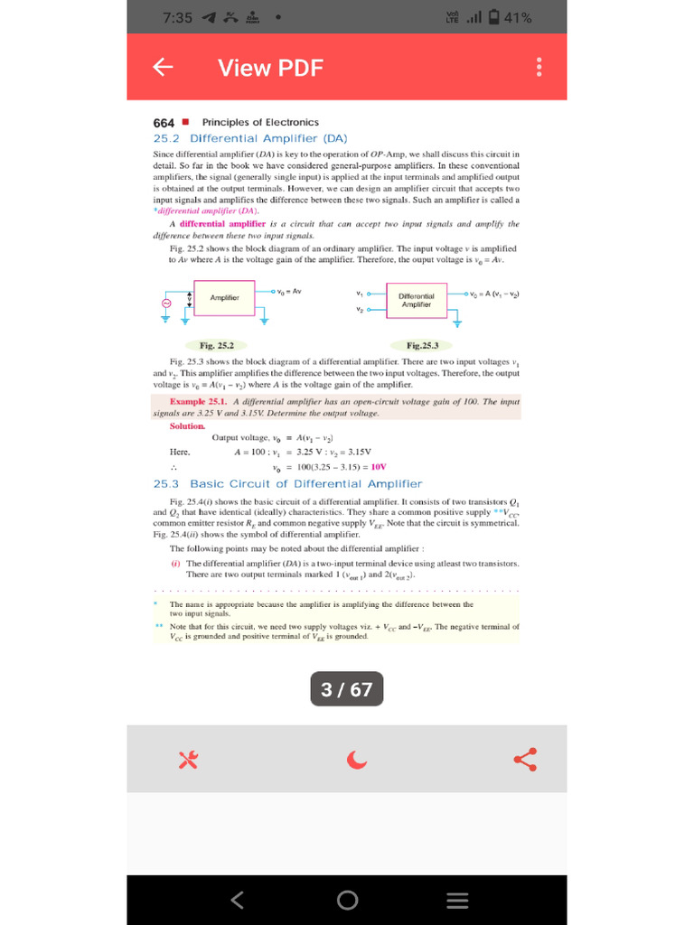Differential Amplifier | PDF