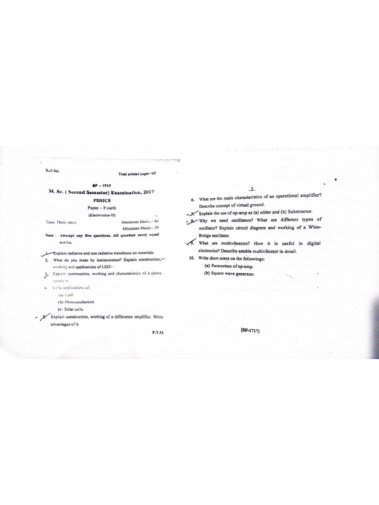 Electronics II sem | PDF