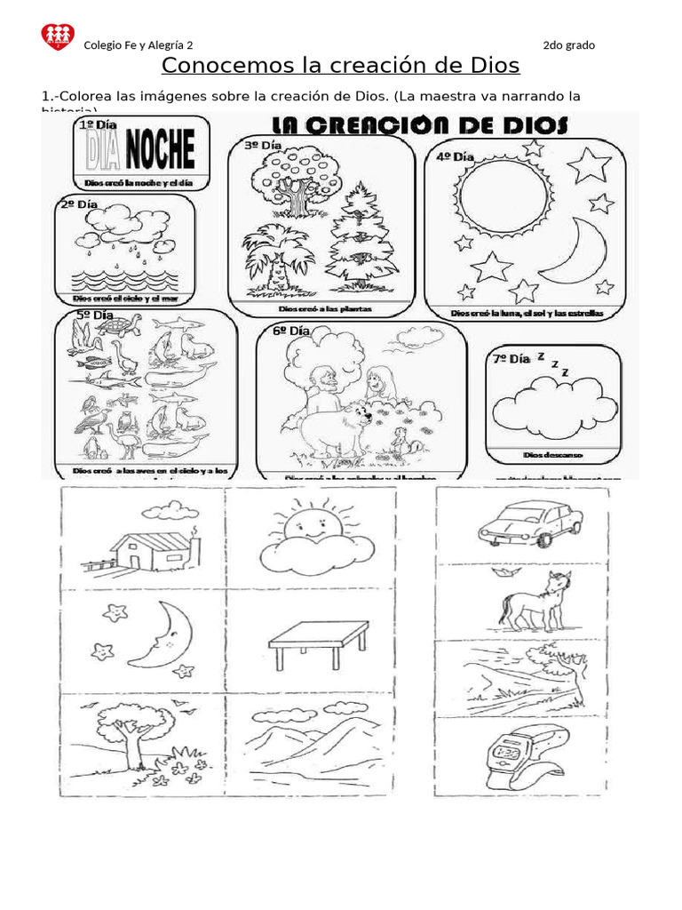 Conocemos La Creación de Dios | PDF | Hogar, jardinería y bricolaje | Arte