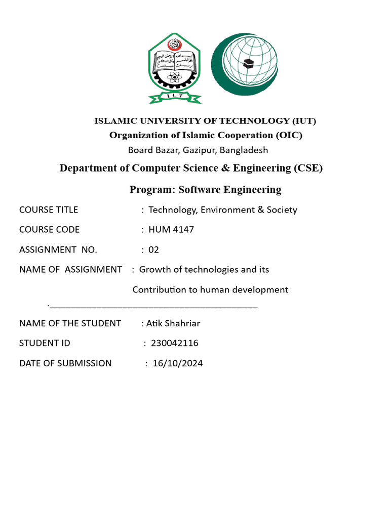 Atik Shahriar Assignment02 Hum4107 PDF | PDF | Genetic Engineering | Biotechnology